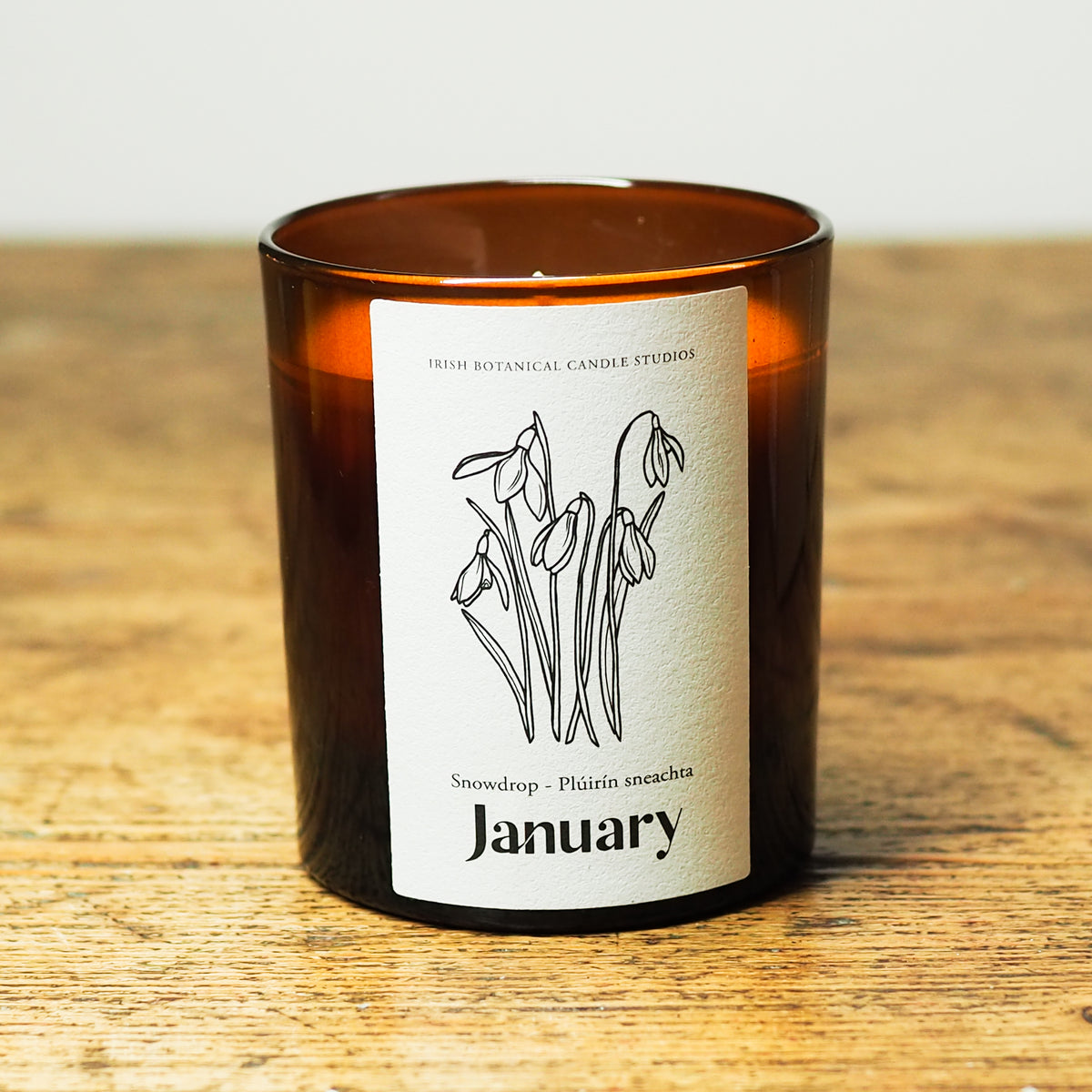 Snowdrop - January Birth Flower Candle – The Bearded Candle Makers