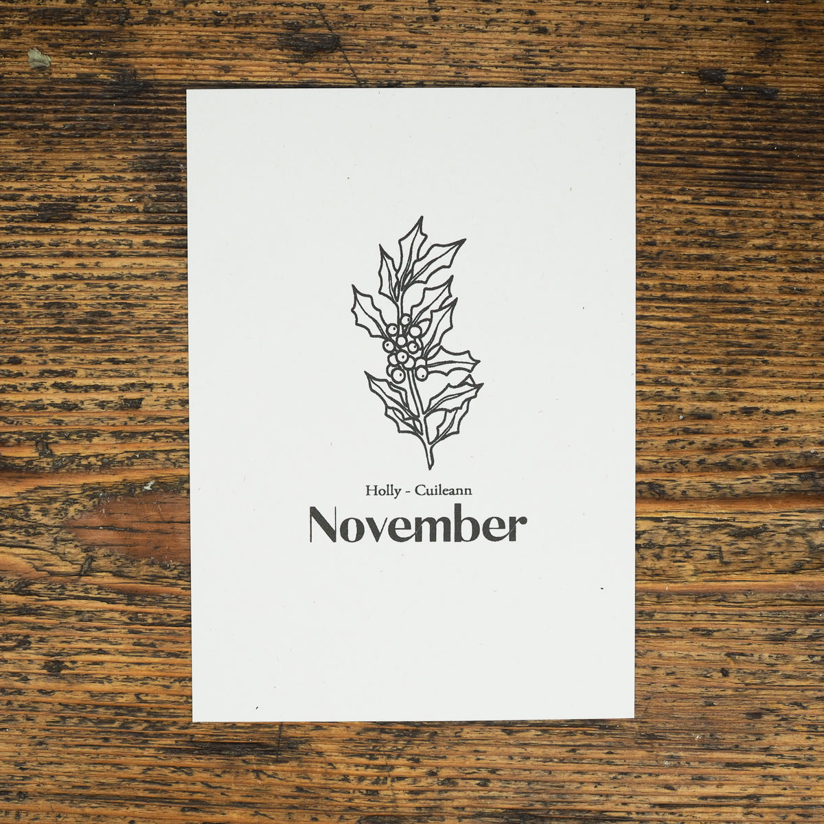 Holly - November Birth Flower Candle – The Bearded Candle Makers